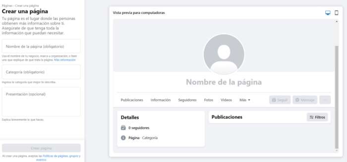 Cómo crear una página en Facebook en 2025